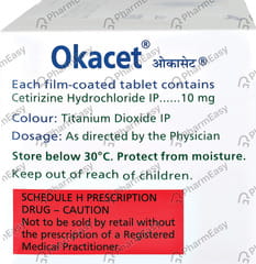 Okacet Tablet: Uses, Side-effects, Price, Dosage & More Info - PharmEasy