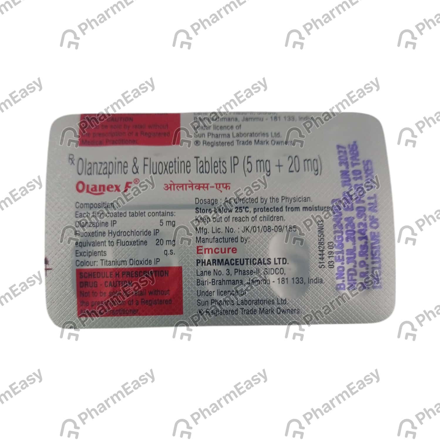 Olanex F Strip Of 10 Tablets: Uses, Side Effects, Price & Dosage ...