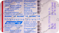Oleanz 10 MG Tablet (10): Uses, Side Effects, Price & Dosage | PharmEasy