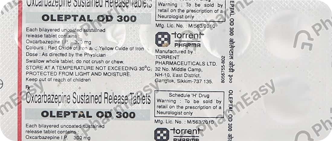 Oleptal Sr Od 300 MG Tablet (10): Uses, Side Effects, Price & Dosage ...