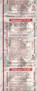 Olmezest H 40mg Strip Of 10 Tablets: Uses, Side Effects, Price & Dosage ...