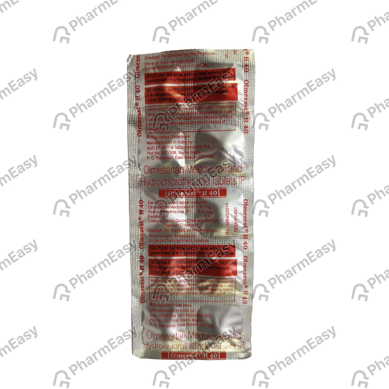 Olmezest H 40mg Strip Of 10 Tablets: Uses, Side Effects, Price & Dosage ...