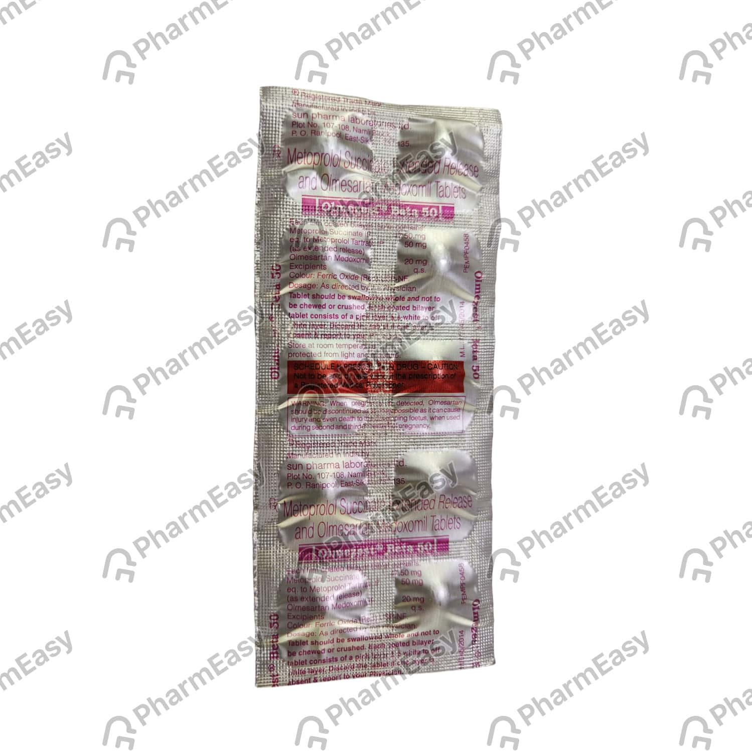 Olmezest Beta 50mg Strip Of 10 Tablets: Uses, Side Effects, Price ...
