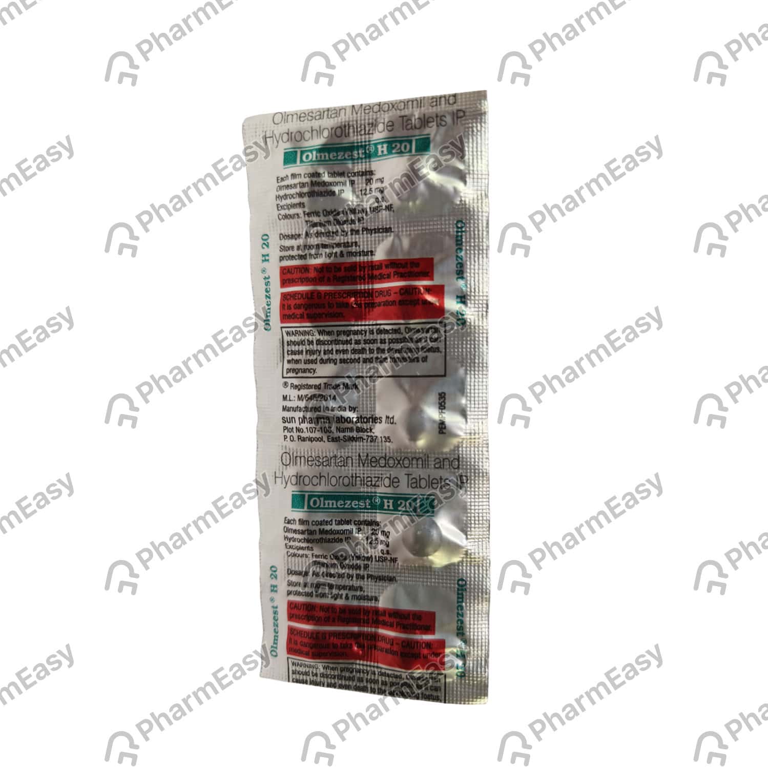 Olmezest H 20mg Strip Of 10 Tablets: Uses, Side Effects, Price & Dosage ...