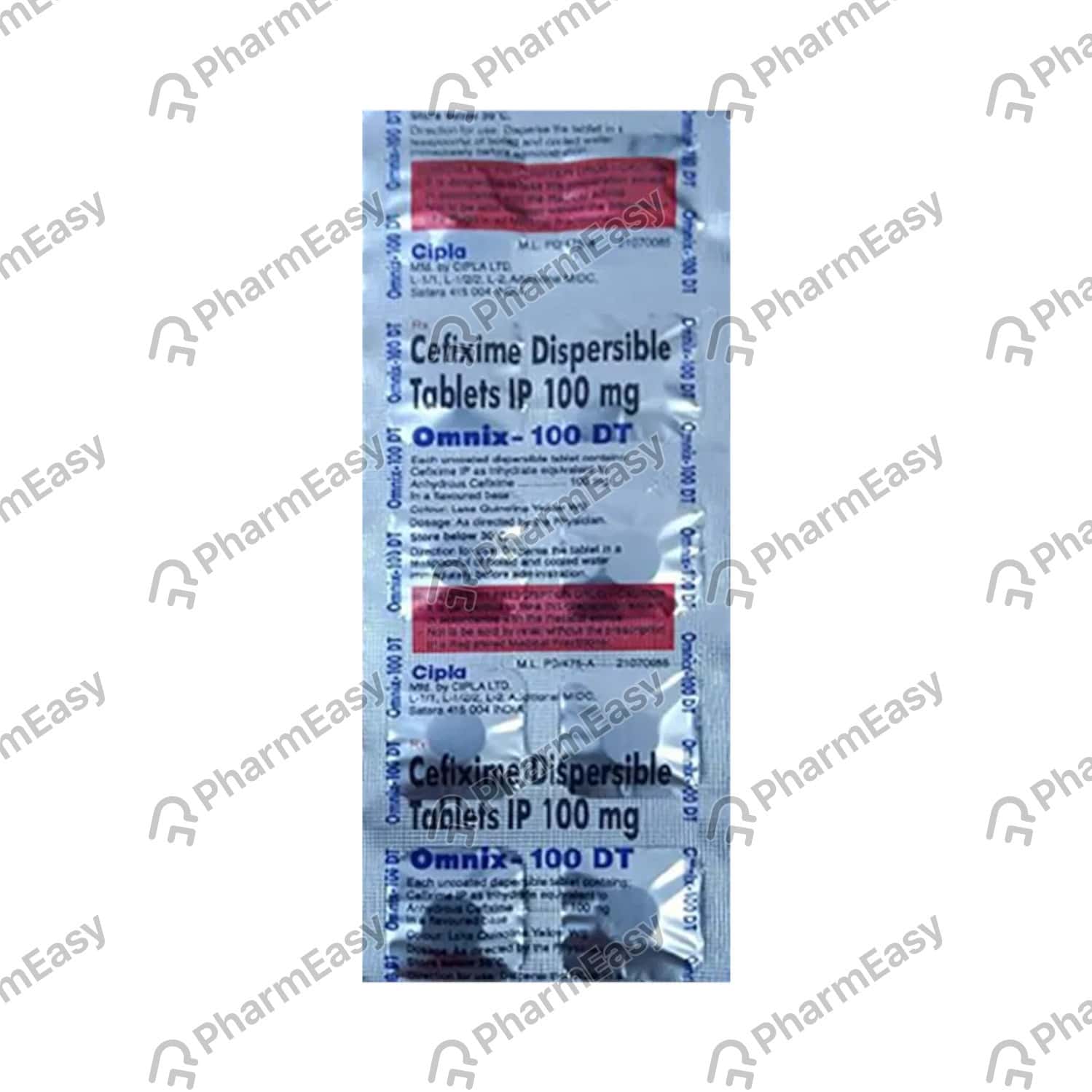 Omnix Dt 100 MG Tablet (10): Uses, Side Effects, Price & Dosage | PharmEasy