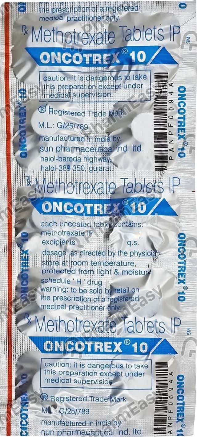 Oncotrex 10 Tablet: Uses, Side-effects, Price, Dosage & More Info ...