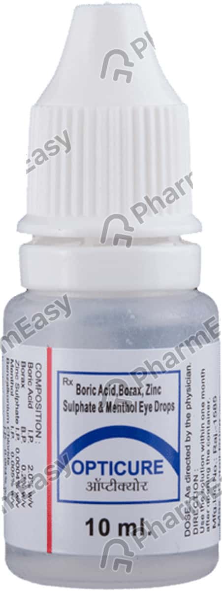 Buy Opticure Bottle Of 10ml Eye Drops Online at Flat 15% OFF | PharmEasy