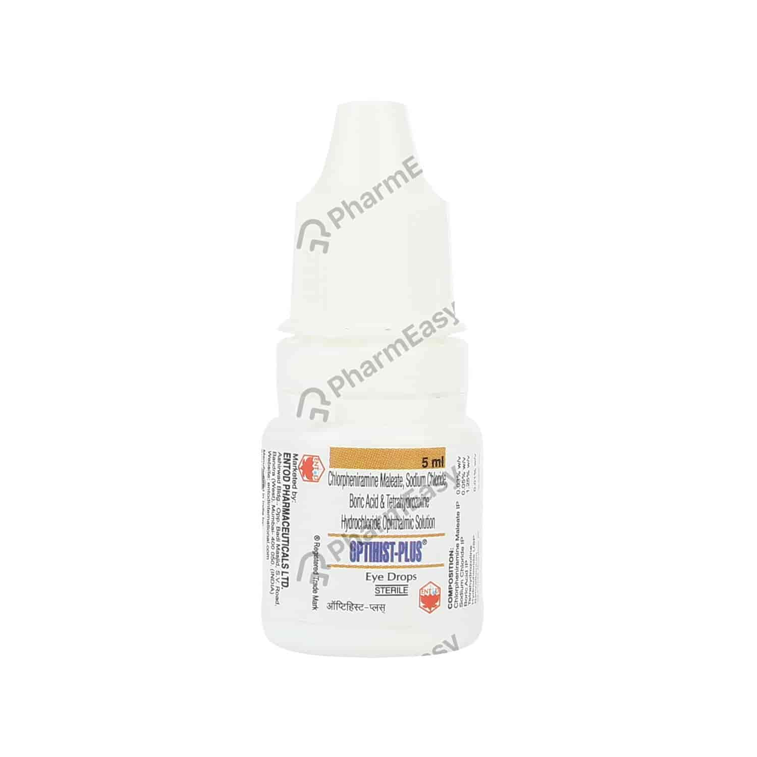 Buy Optihist Plus Eye Drops 5ml Online at Flat 18% OFF* | PharmEasy