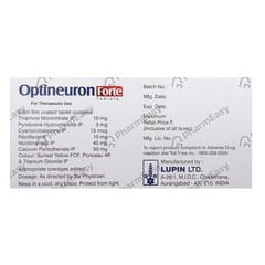 Buy Optineuron Forte Tablet 10'S Online at Flat 18% OFF* | PharmEasy