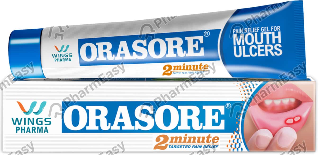 Orasore Tube Of 10gm Mouth Ulcers Gel: Uses, Side Effects, Price ...