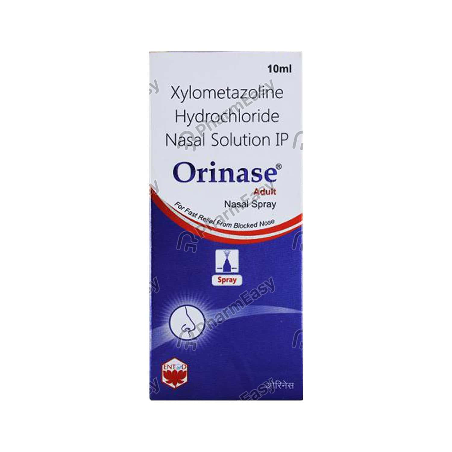Buy Orinase 0.1 % Nasal Spray (10) Online at Flat 18% OFF* | PharmEasy