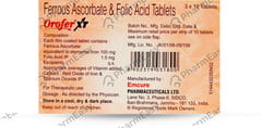 Orofer Xt Strip Of 10 Tablets: Uses, Side Effects, Price & Dosage ...