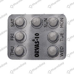 Orvas 10 MG Tablet (10): Uses, Side Effects, Price & Dosage | PharmEasy