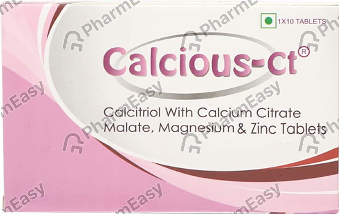 Buy Calcious Ct Strip Of 10 Tablets Online at Flat 15% OFF | PharmEasy