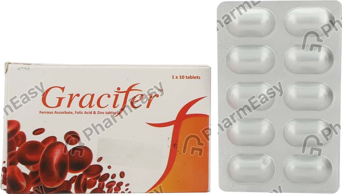 Gracifer Strip Of 10 Tablets: Uses, Side Effects, Price & Dosage ...
