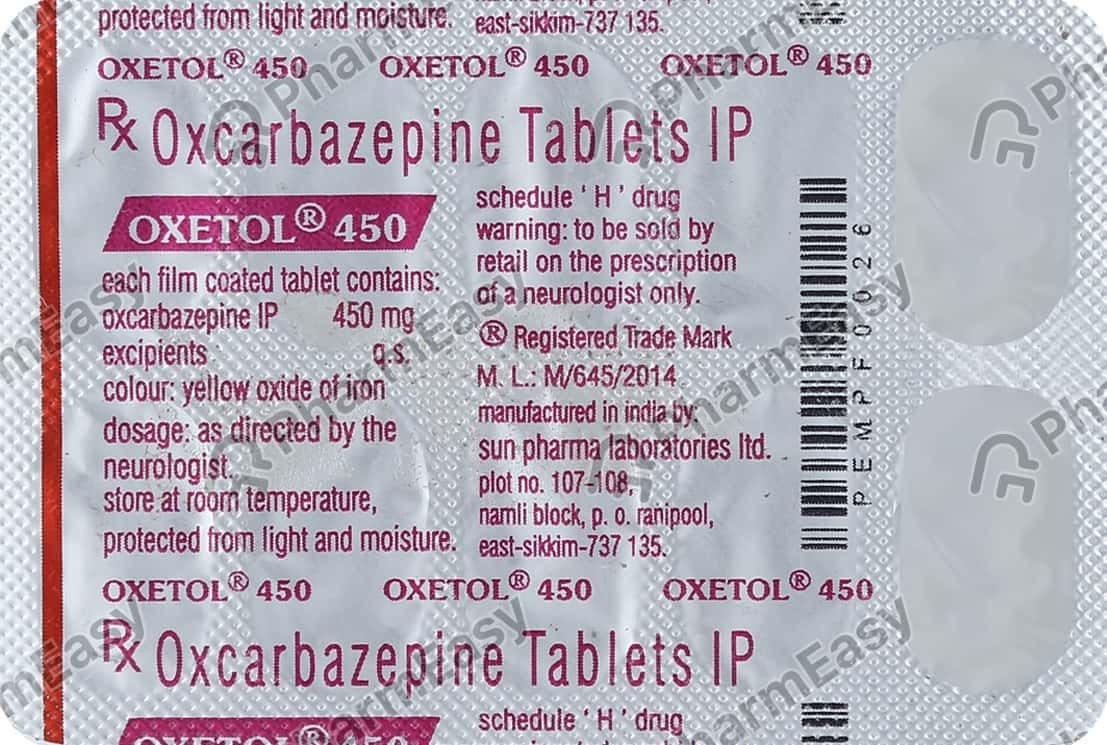 Oxetol 450 MG Tablet (10): Uses, Side Effects, Price & Dosage | PharmEasy