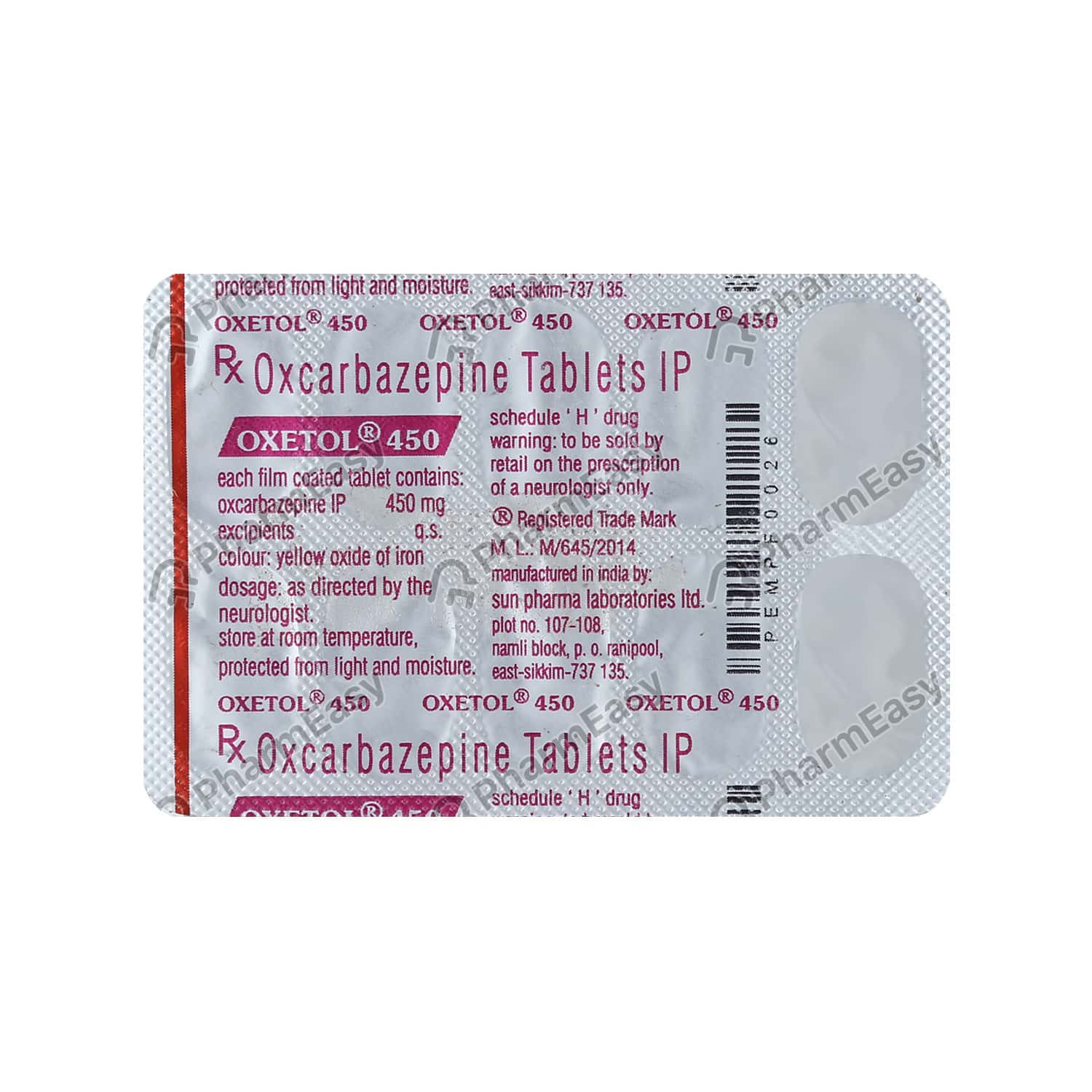 Buy Oxetol 450 MG Tablet (10) Online at Flat 18% OFF* | PharmEasy