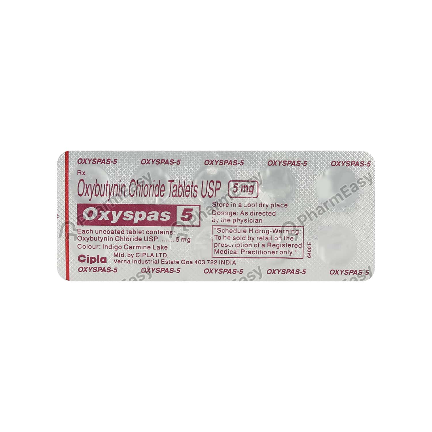 Buy Oxyspas 5 MG Tablet (10) Online at Flat 18% OFF* | PharmEasy