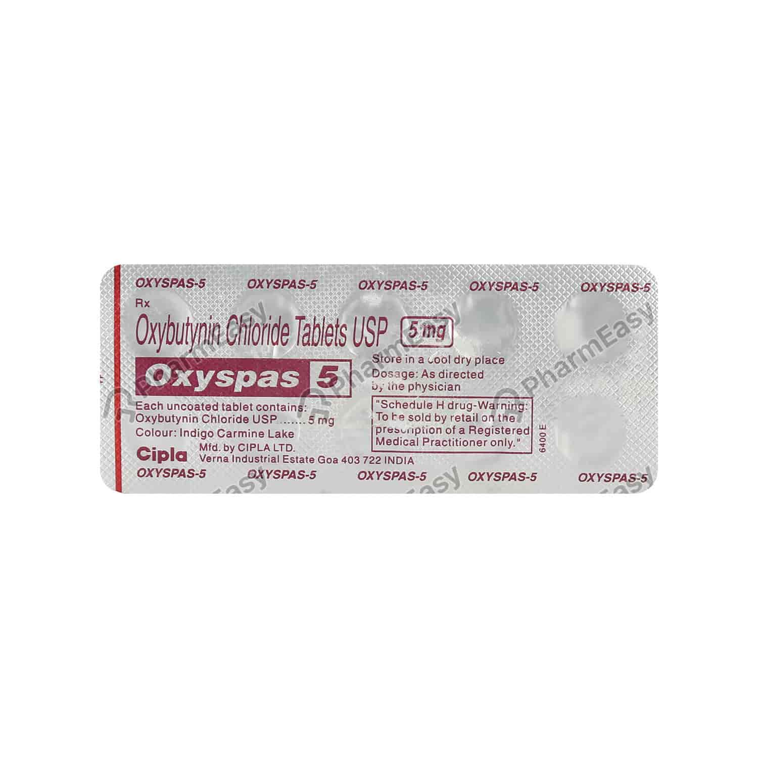 Buy Oxyspas 5mg Tablet Online at Flat 18% OFF* | PharmEasy