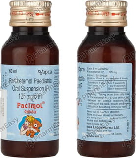 Pacimol 125 MG Suspension (60): Uses, Side Effects, Price, Dosage ...