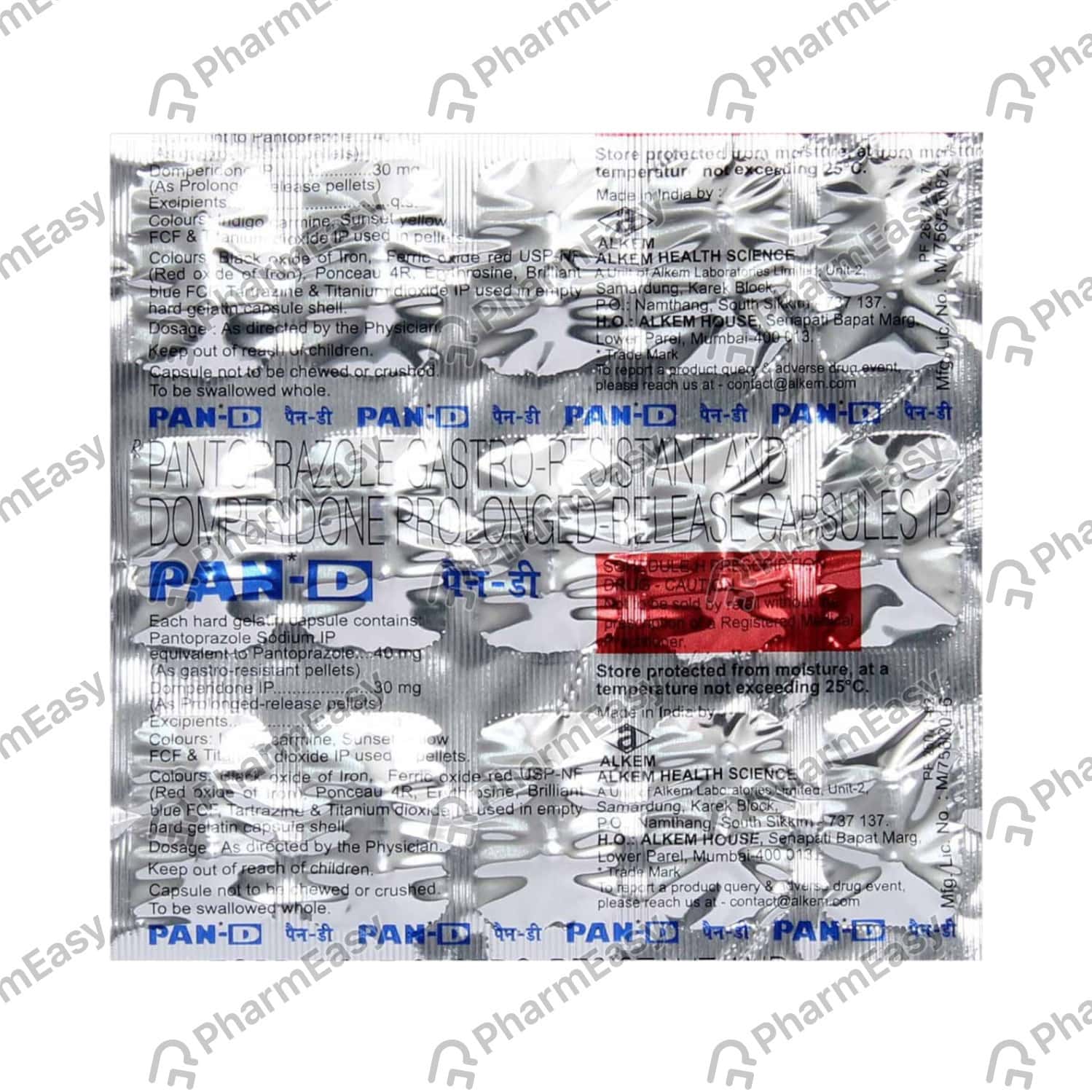 Pan D Strip Of 10 Capsules: Uses, Side Effects, Price & Dosage | PharmEasy