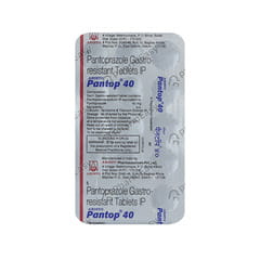 Pantop 40 MG Tablet (15) - Uses, Side Effects, Dosage, Composition ...
