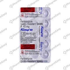 Pantop 40 MG Tablet (10): Uses, Side Effects, Price & Dosage | PharmEasy