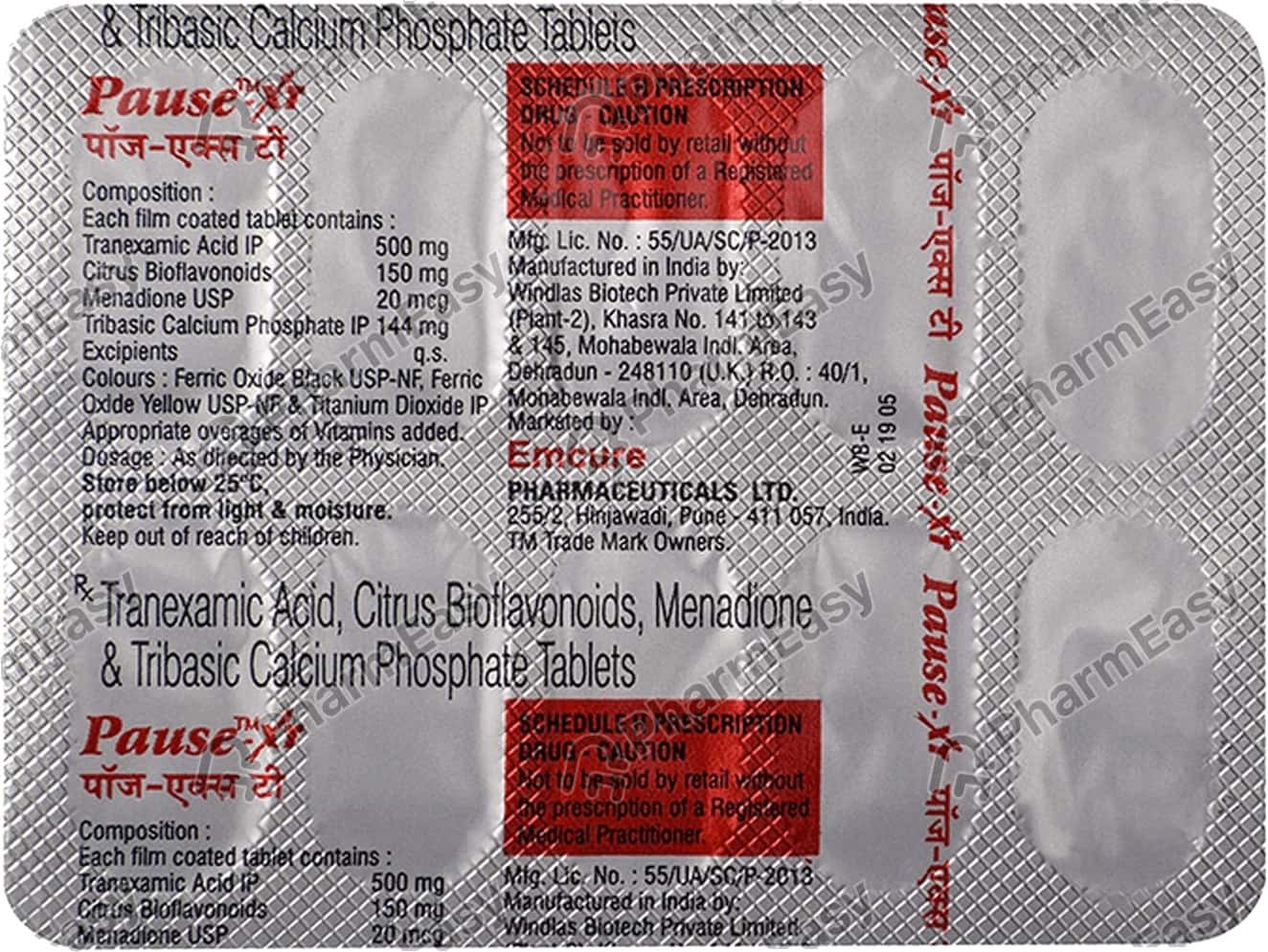 Buy Pause Xt Strip Of 10 Tablets Online at Flat 15% OFF | PharmEasy