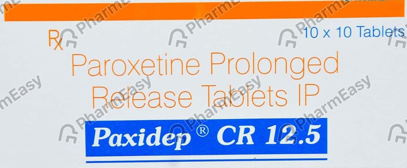 Paxidep Cr 12.5 MG Tablet (10): Uses, Side Effects, Price & Dosage ...