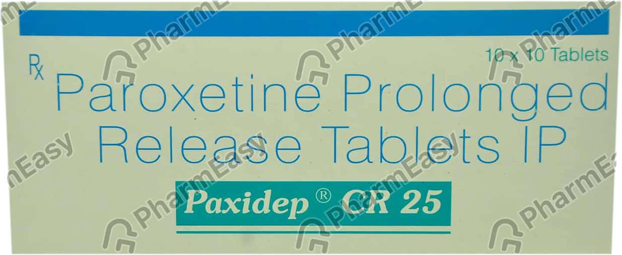 Paxidep Cr 25 MG Tablet (10): Uses, Side Effects, Price & Dosage ...