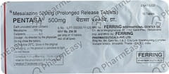 Pentasa 500mg Tablet: Uses, Side-effects, Price, Dosage & More Info ...