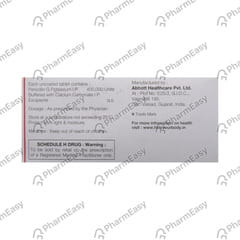 Pentids 400000 IU Tablet (6): Uses, Side Effects, Price & Dosage ...