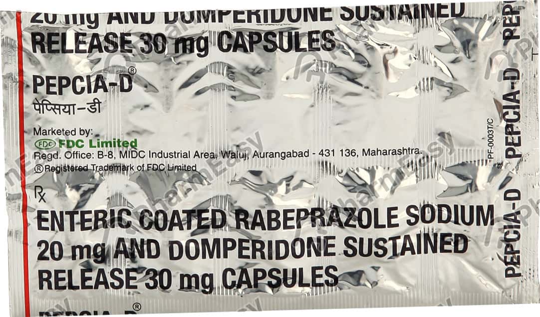 Pepcia D Strip Of 10 Capsules: Uses, Side Effects, Price & Dosage ...