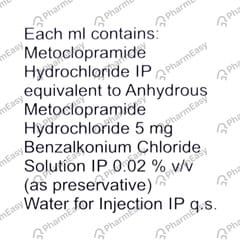 Perinorm 5 MG/ML Injection (10): Uses, Side Effects, Price & Dosage ...