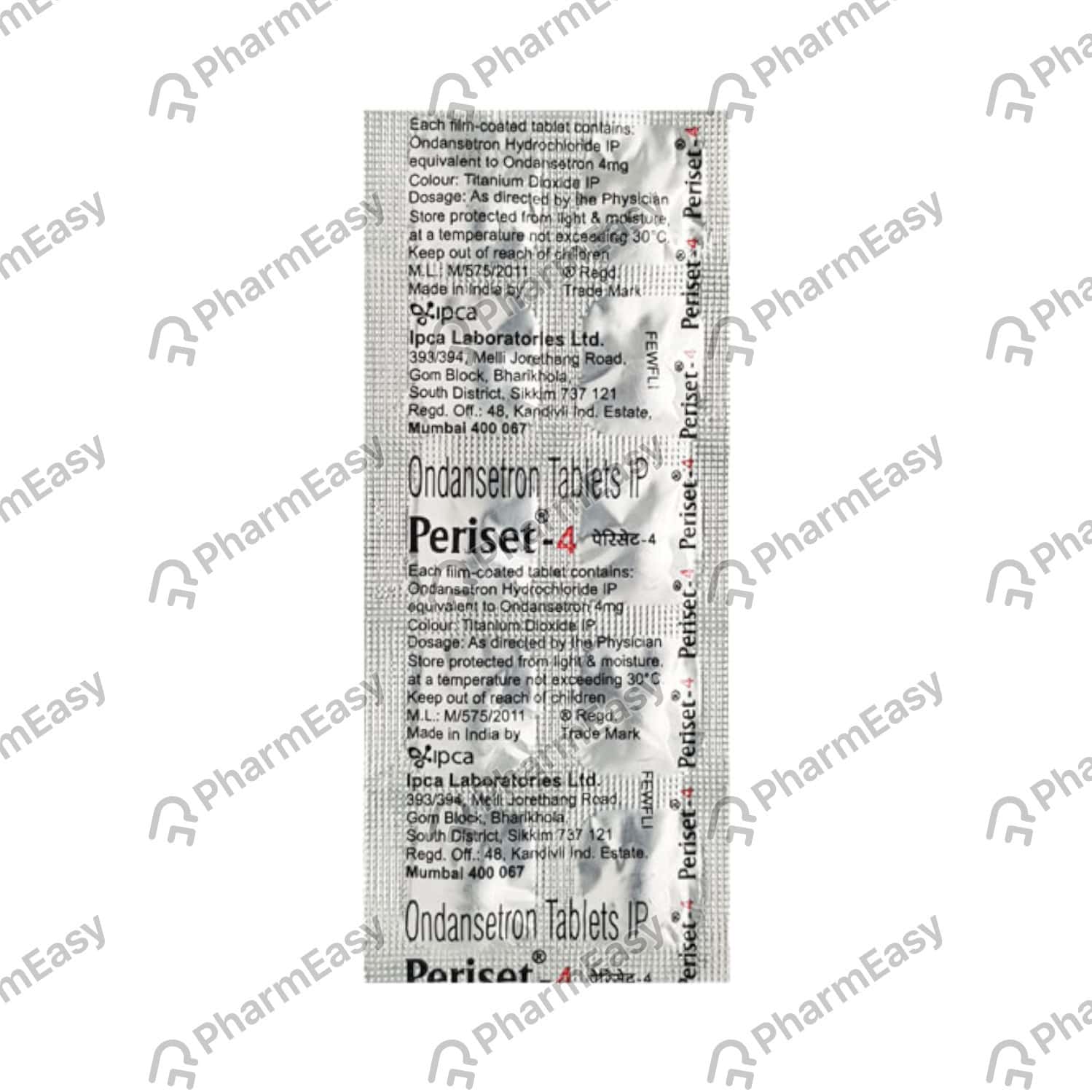 Periset 4 MG Tablet (10): Uses, Side Effects, Price & Dosage | PharmEasy