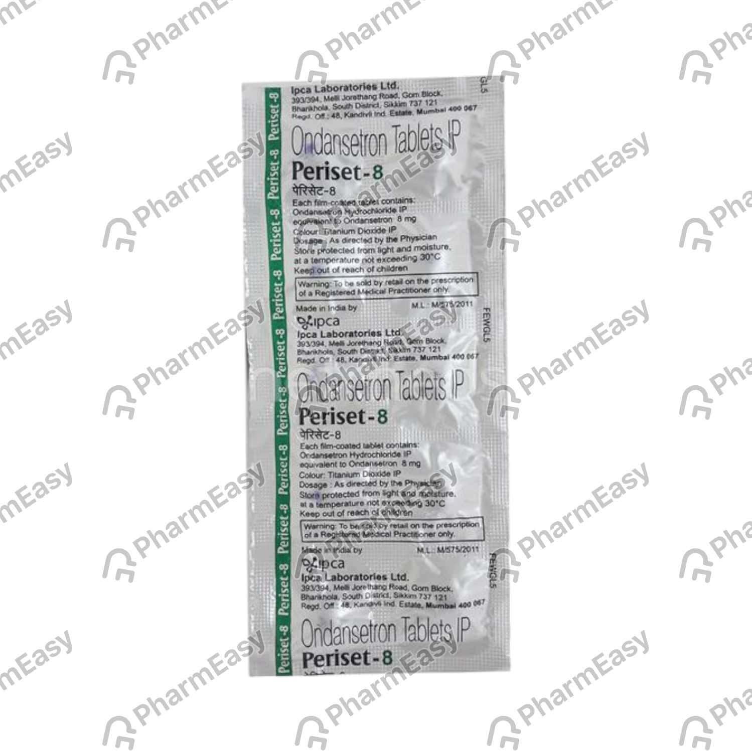 Periset 8 MG Tablet (10): Uses, Side Effects, Price & Dosage | PharmEasy