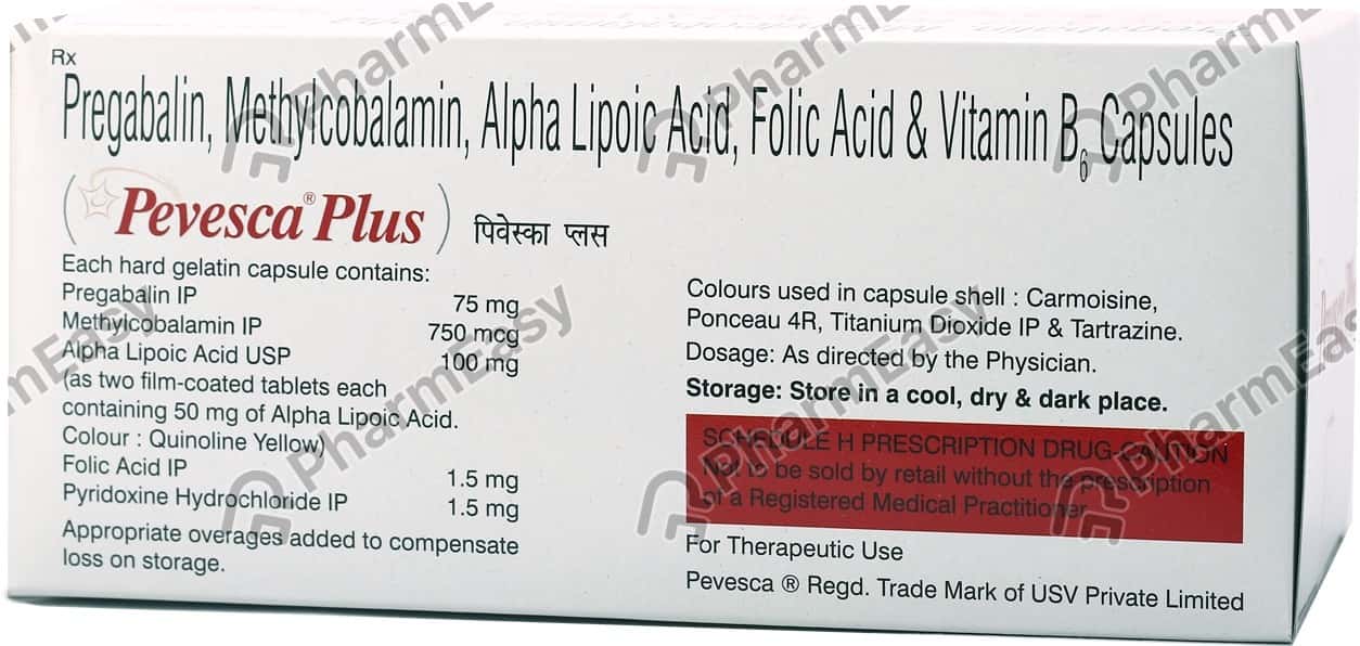 Pevesca Plus Strip Of 10 Capsules: Uses, Side Effects, Price & Dosage ...