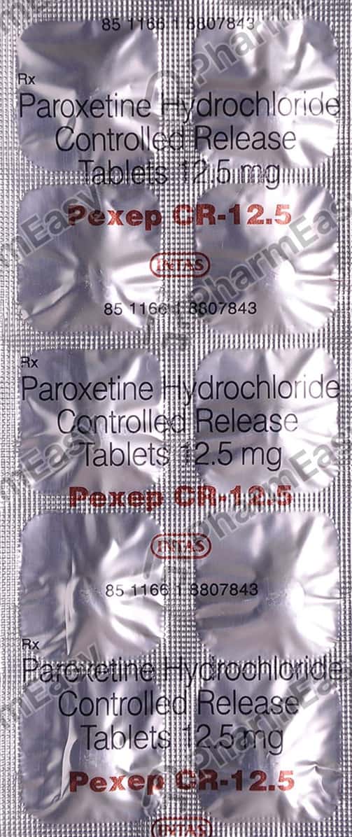 Pexep Cr 12.5 MG Tablet (10): Uses, Side Effects, Price & Dosage | PharmEasy