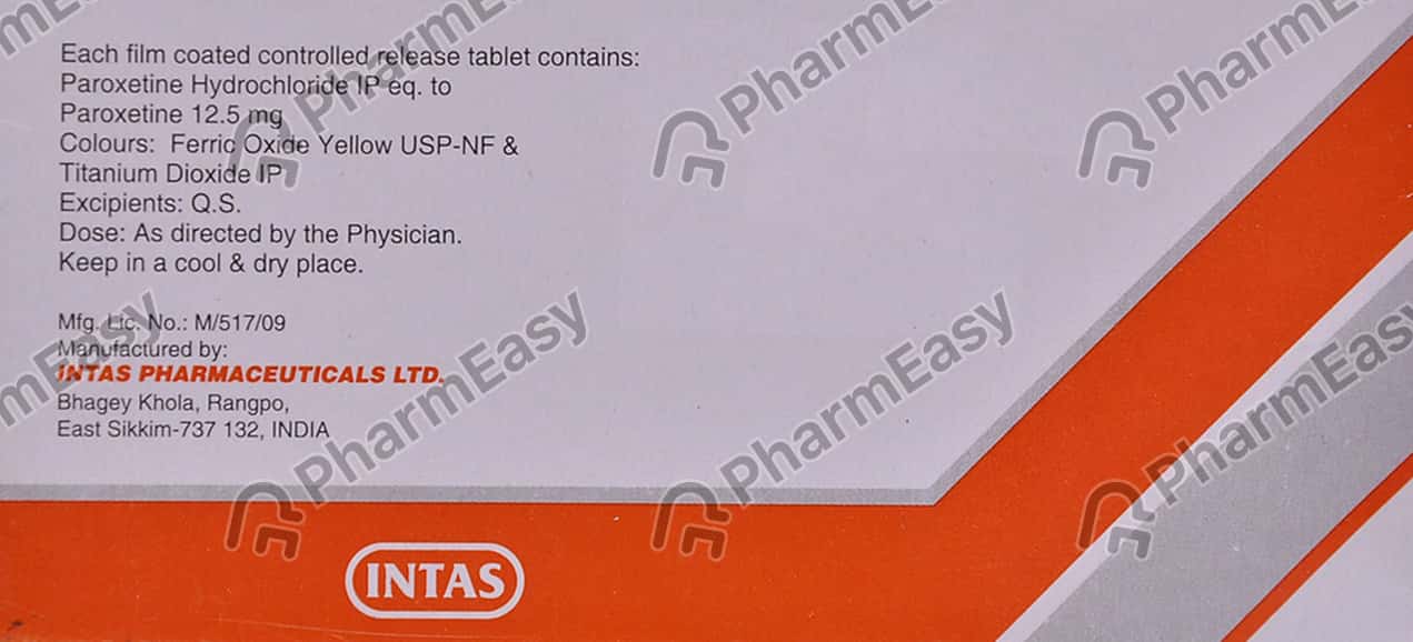 Pexep Cr 12.5 MG Tablet (10): Uses, Side Effects, Price & Dosage ...
