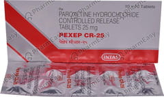 Pexep Cr 25 MG Tablet (10): Uses, Side Effects, Price & Dosage | PharmEasy