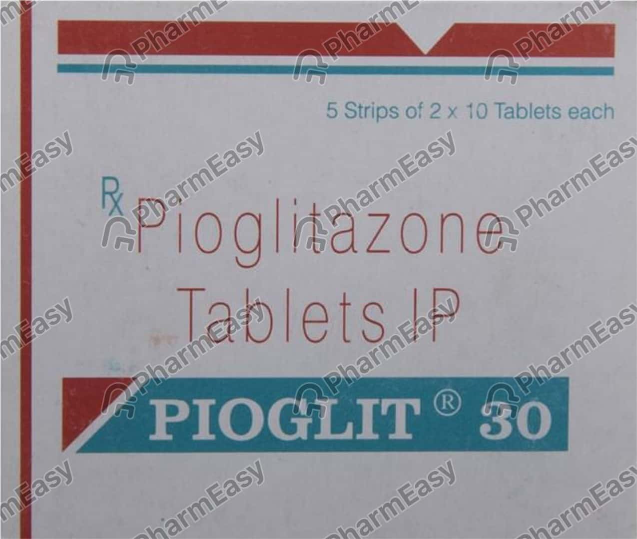 Pioglit 30 MG Tablet (10): Uses, Side Effects, Price & Dosage | PharmEasy