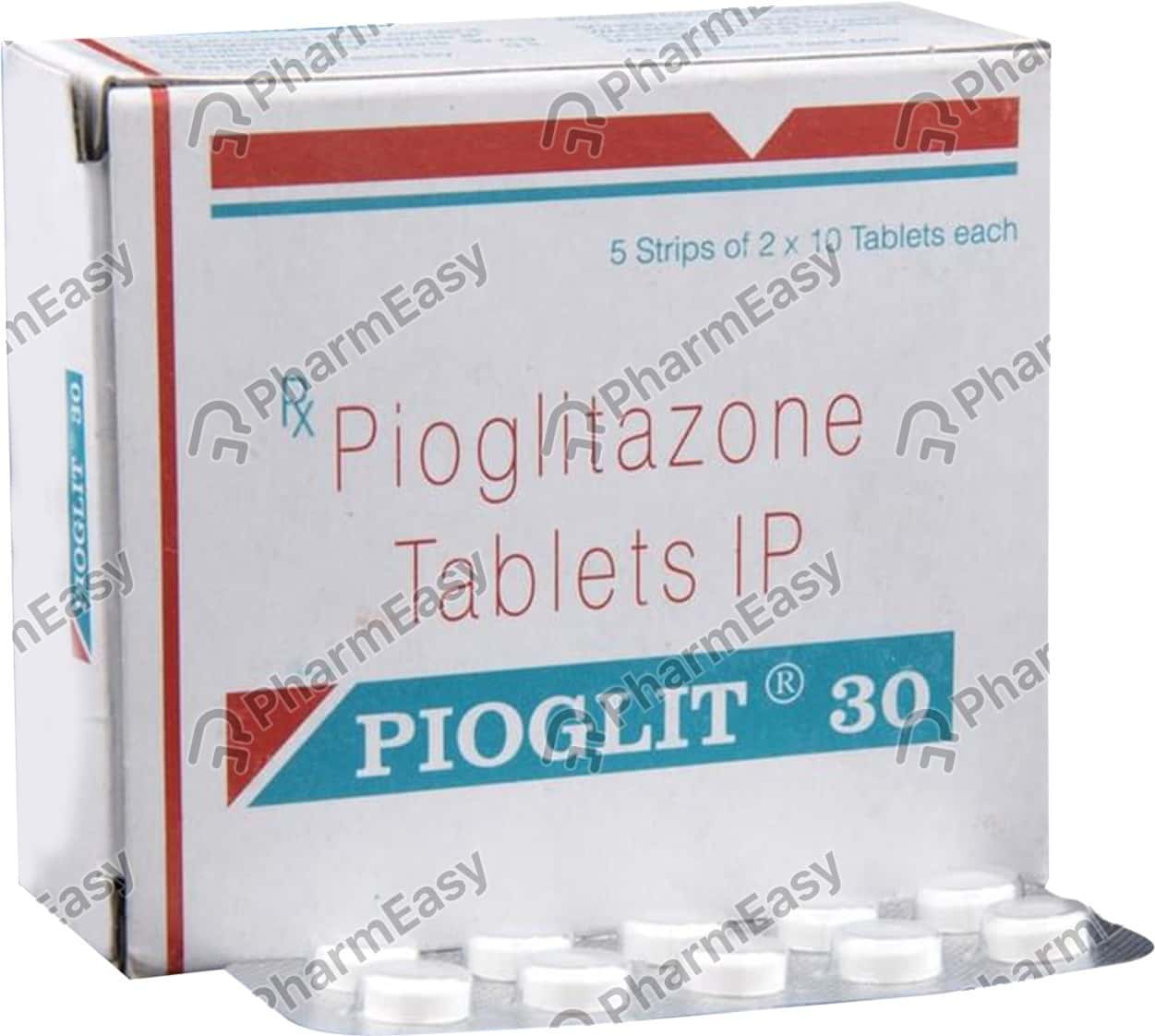 Pioglit 30 MG Tablet (10): Uses, Side Effects, Price & Dosage | PharmEasy