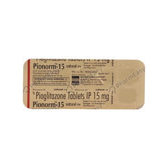 Buy Pionorm 15 MG Tablet (10) Online at Flat 18% OFF* | PharmEasy
