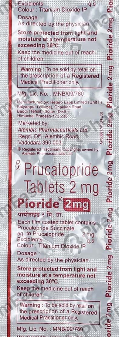 Pioride 2 MG Tablet (10): Uses, Side Effects, Price & Dosage | PharmEasy