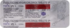 Pioz 15 Tablet: Uses, Side-effects, Price, Dosage & More Info - PharmEasy