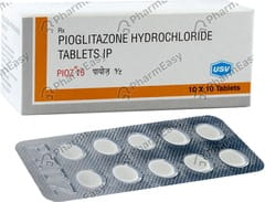 Pioz 15 Tablet: Uses, Side-effects, Price, Dosage & More Info - PharmEasy