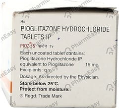 Pioz 15 Tablet: Uses, Side-effects, Price, Dosage & More Info - PharmEasy