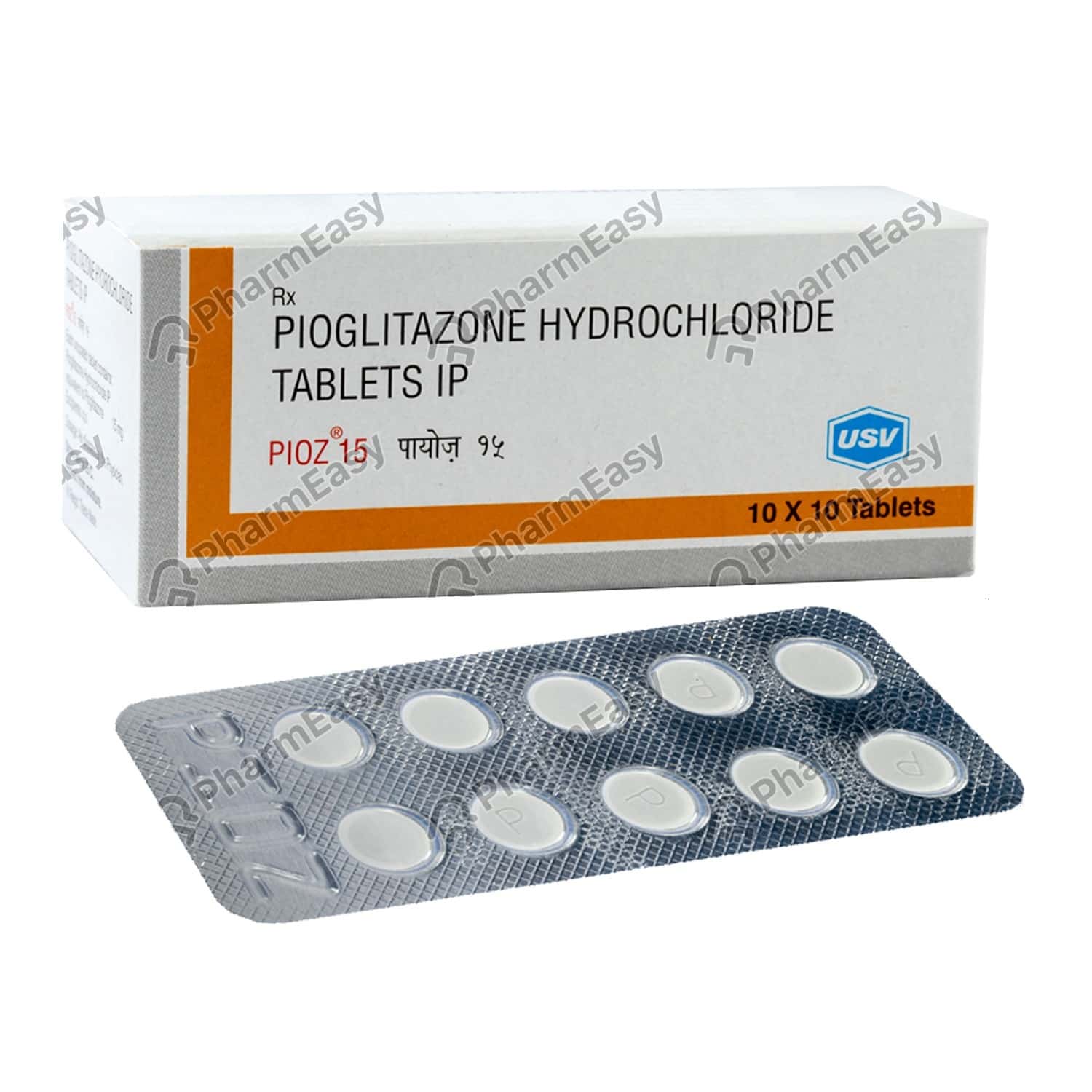 Pioz 15 MG Tablet (10) - Uses, Side Effects, Dosage, Composition ...
