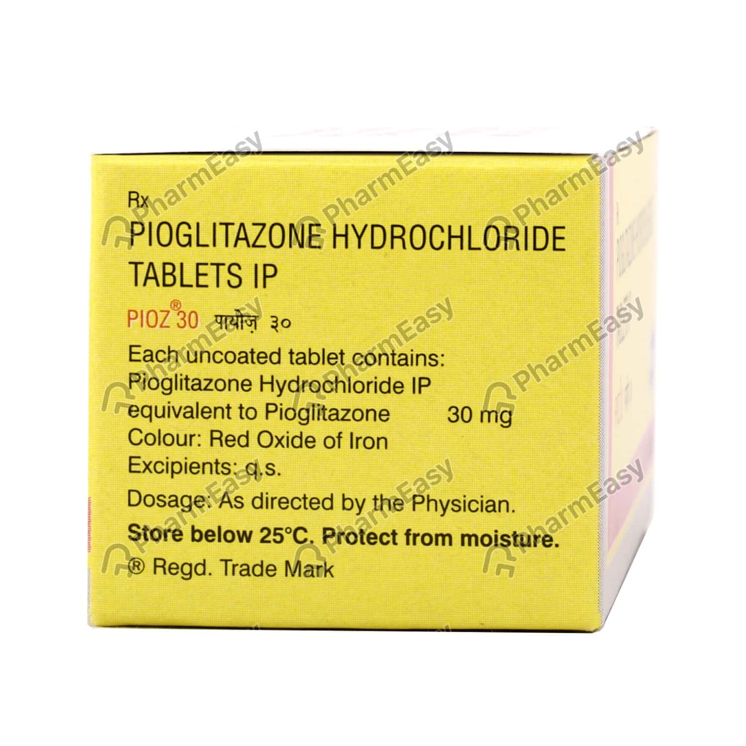 Buy Pioz 30mg Tablet Online at Flat 18% OFF* | PharmEasy