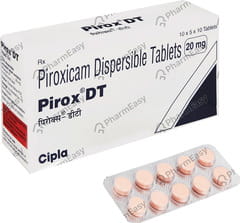 Pirox Dt 20 MG Tablet (10): Uses, Side Effects, Price & Dosage | PharmEasy